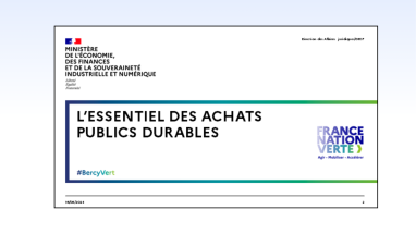 Consulter la documentation et les outils | Achats-durables.gouv.fr