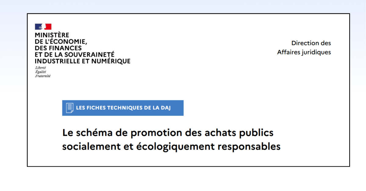 Fiche technique "Le schéma de promotion des achats socialement et ...