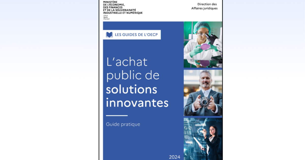 Guide "L’achat public de solutions innovantes" | Achats-durables.gouv.fr